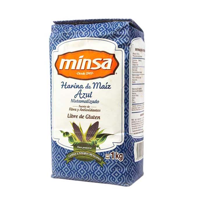 Harina de Maíz Azul 1kg 1kg MINSA | Harinas y Tortillas | Importaciones ...